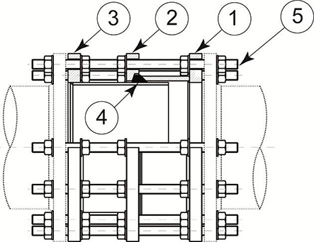 Self restrained dismantling joint large stroke type steel JP DN40-1200 ...
