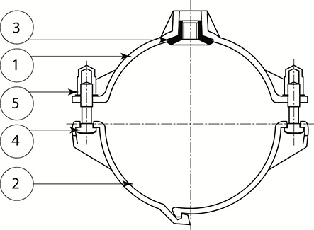 Under pressure tapping collars for ductile iron (except BLUTOP) | Saint ...